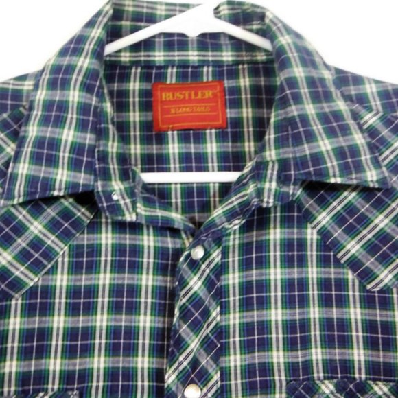 Rustler | Shirts | Mens Rustler Vintage Western Pearl Snap Shirt Ml ...